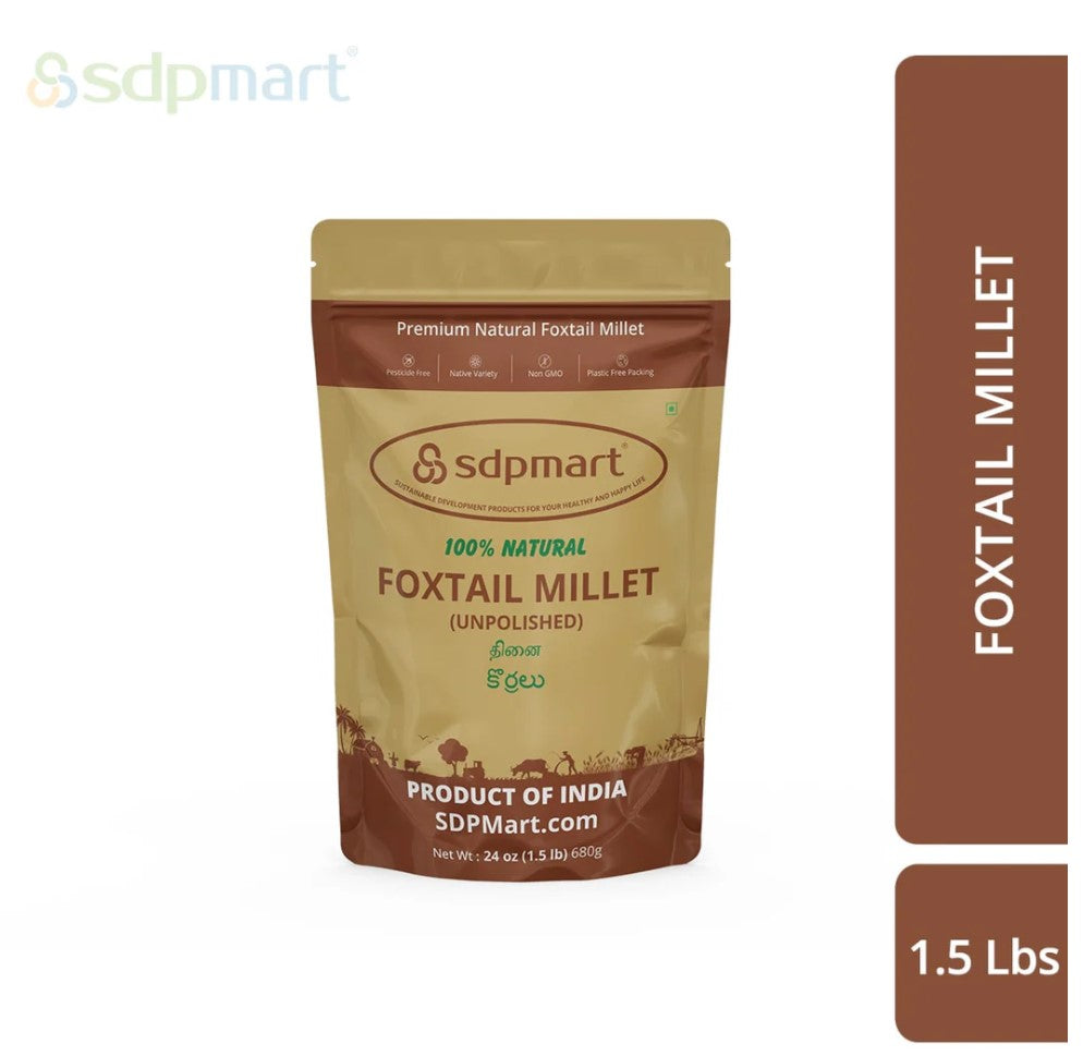 Premium Foxtail Millet (Unpolished) 1.5 LB – Nalam Foods USA