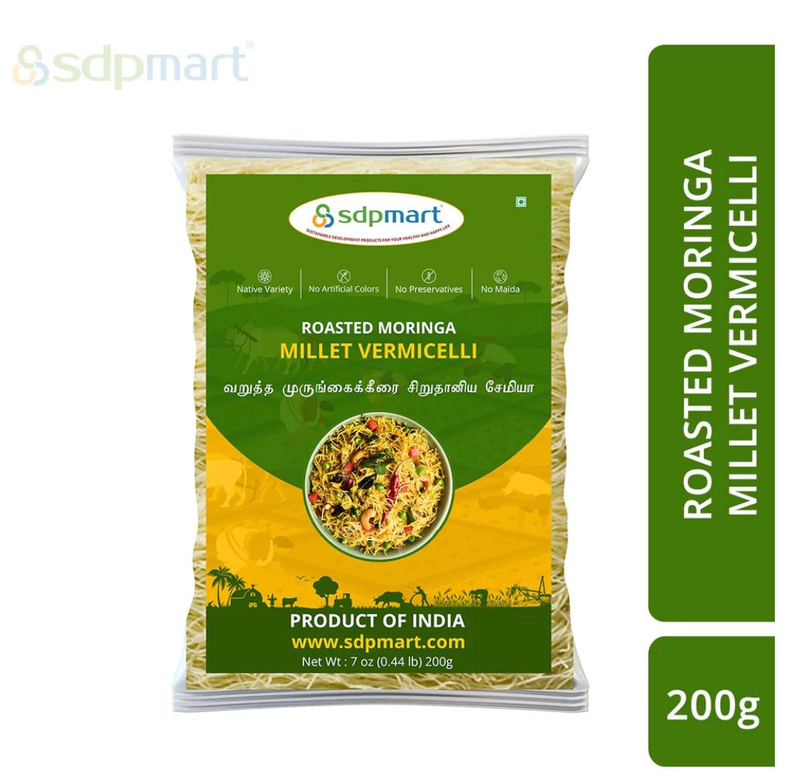 MORINGA MILLET VERMICELLI 200G – Nalam Foods USA
