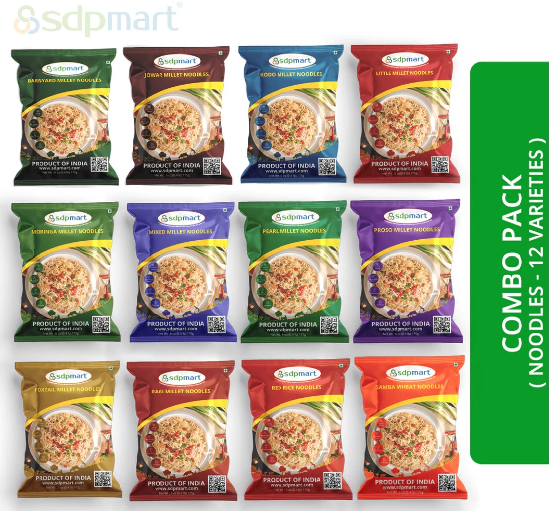 SDPMART MILLET NOODLES New Combo Pack 12 CT – Nalam Foods USA