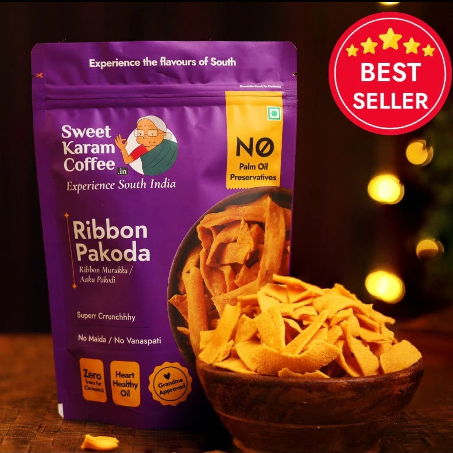 SKC Ribbon Pakoda (Ribbon Murukku) - 180g – Nalam Foods USA